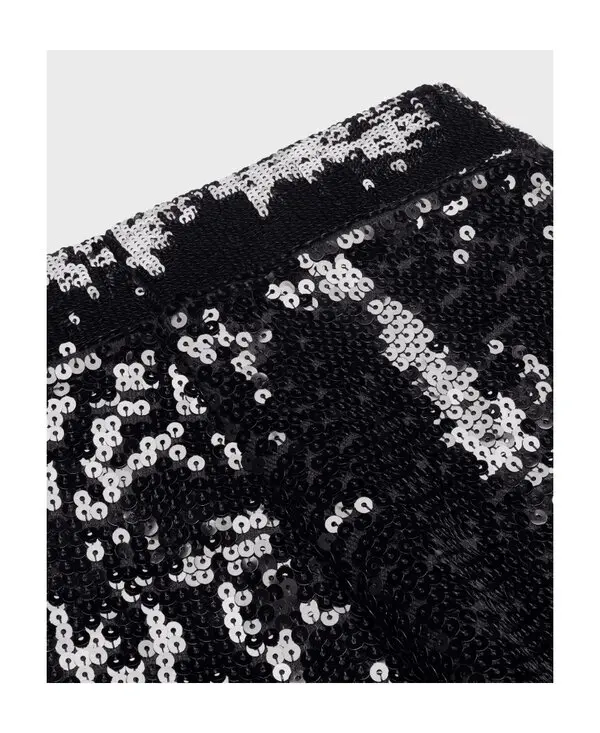 Celine Embroidered Sequined Cycling Shorts