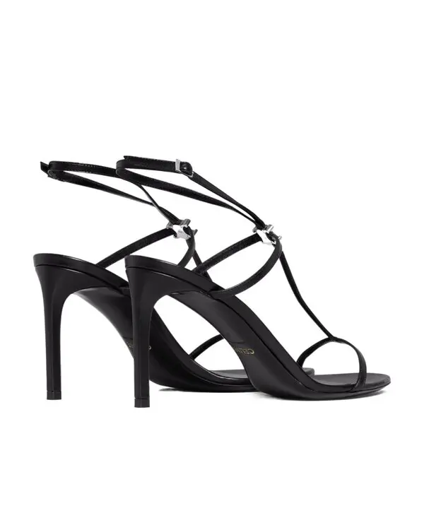 Celine T-bar Triomphe Sandal In Calfskin