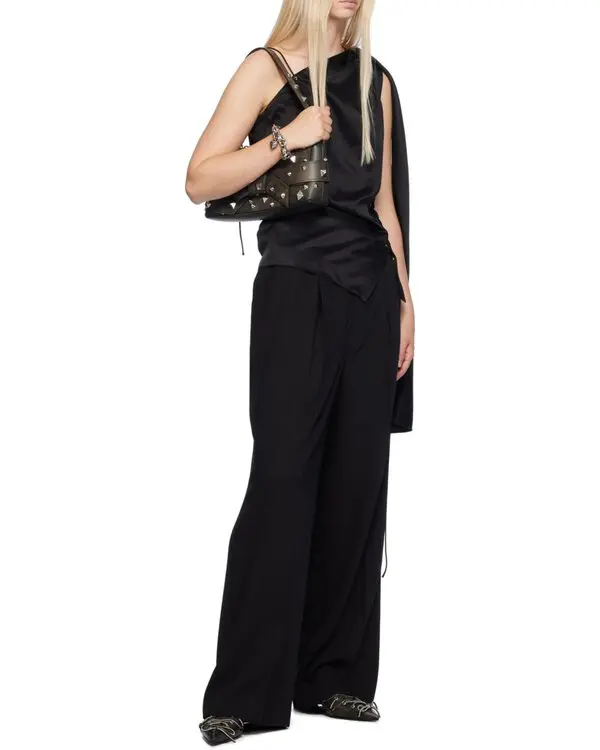 Acne Studios Asymmetric Satin Blouse