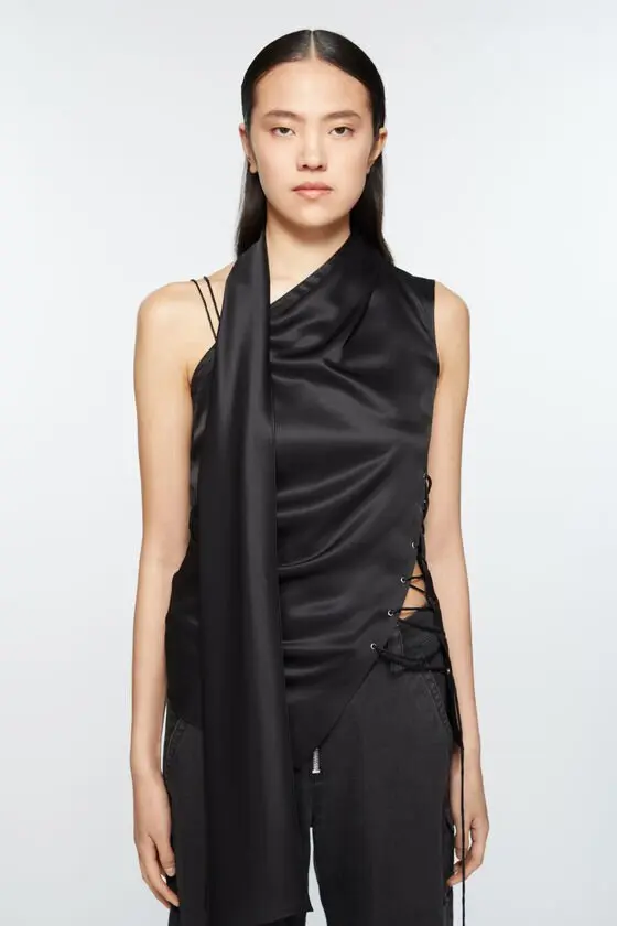 Acne Studios Asymmetric Satin Blouse