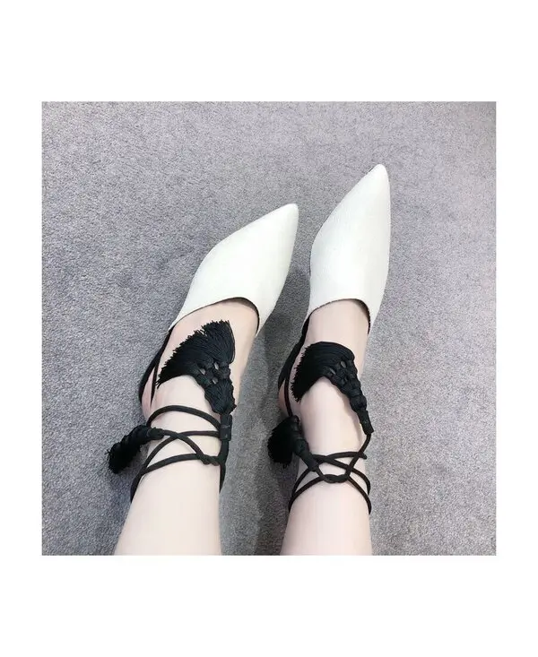 LANVIN Flat Shoes With Tassel Detailing