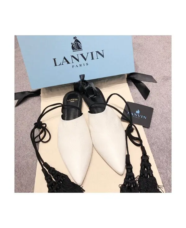 LANVIN Flat Shoes With Tassel Detailing