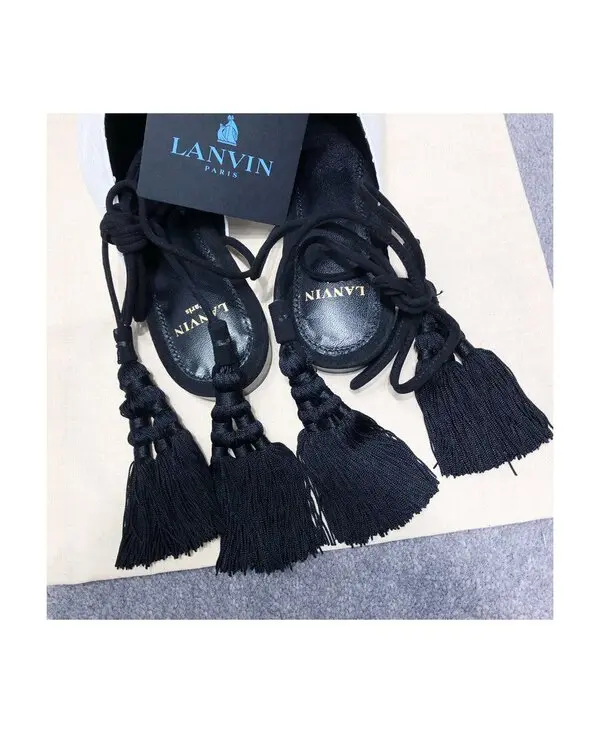 LANVIN Flat Shoes With Tassel Detailing