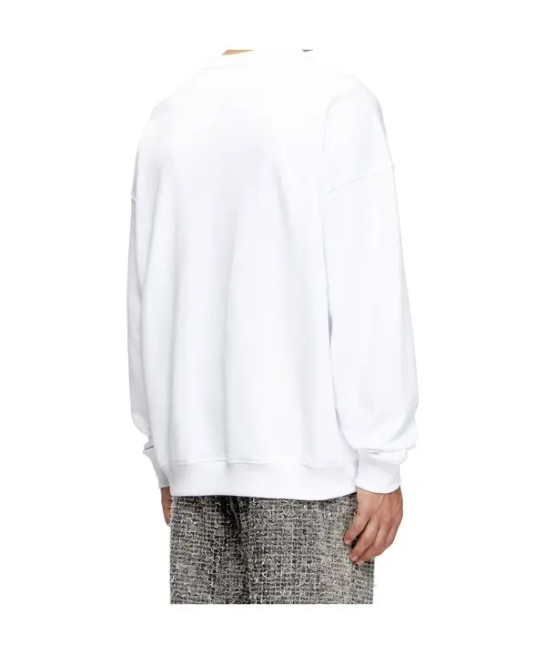 DIESEL® S-mart-bigoval Sweatshirt - White