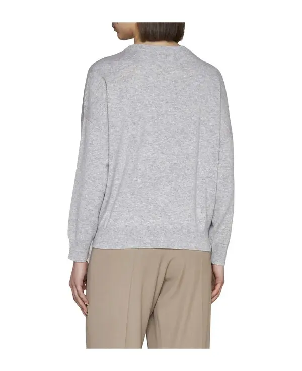 Brunello Cucinelli Sequin Embellished Crewneck Sweater