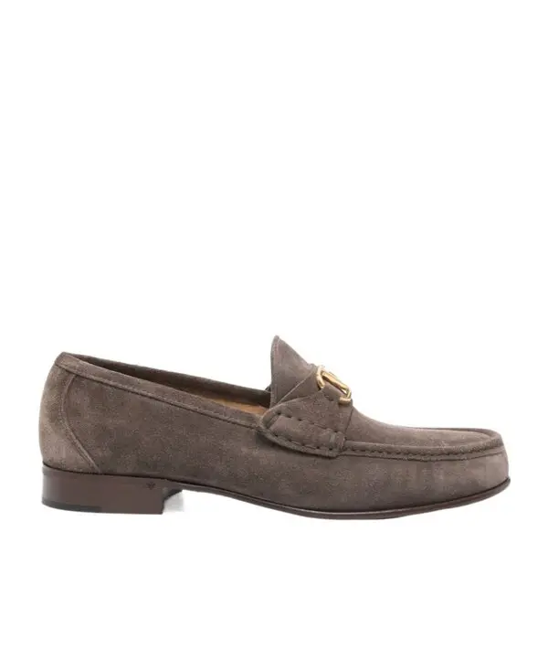 Valentino Garavani Vlogo Signature Slip-on Loafers - Brown