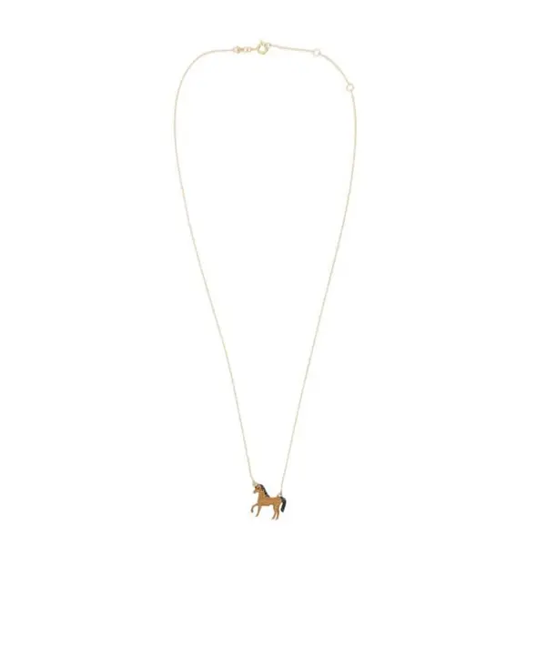 ALIITA Gold Pendant Necklace - White