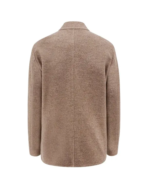 Loro Piana Button-up Coat With Stand Collar