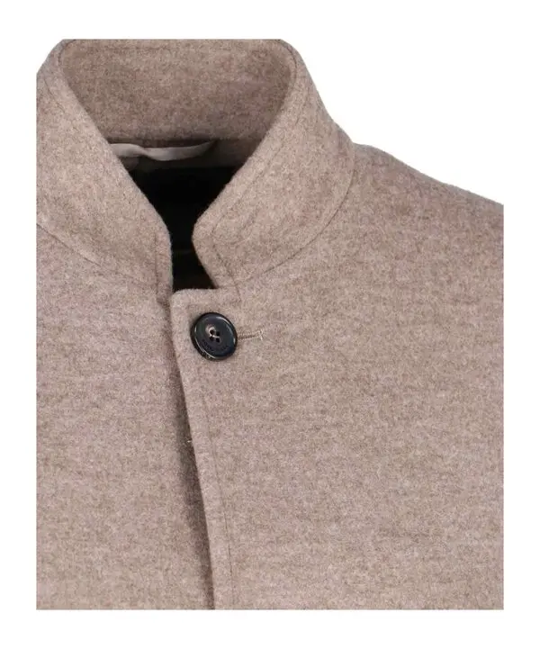 Loro Piana Button-up Coat With Stand Collar