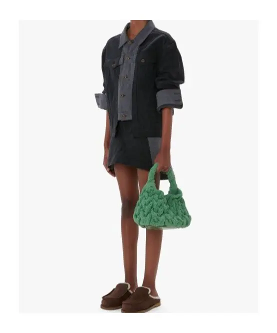 J.W.ANDERSON Layered Denim Jacket With Logo Appliqu