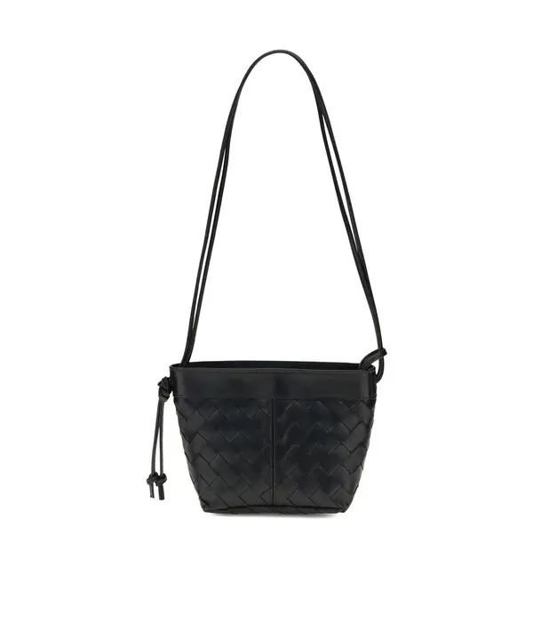 Bottega Veneta Woven Shoulder Bag - Black