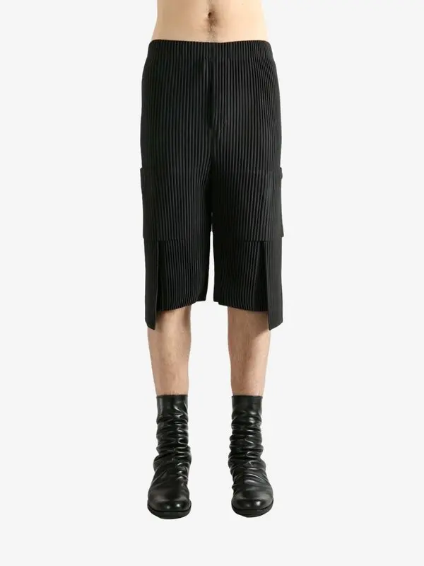 Issey Miyake Homme Plissé Pleated Cargo Shorts