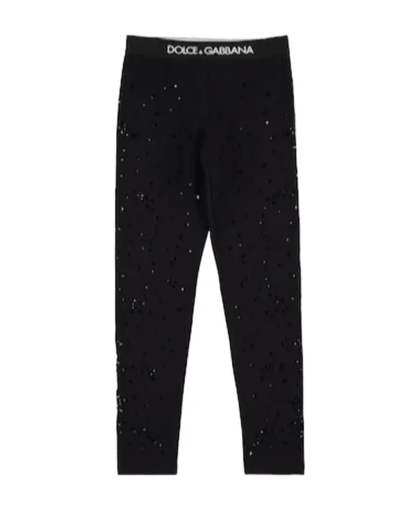 Dolce & Gabbana Logo Cotton Leggings