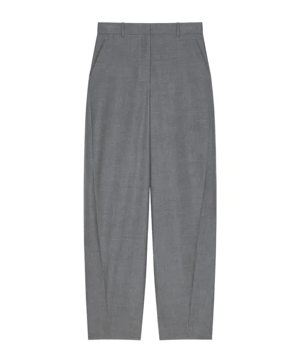 Givenchy Cocoon Tailored Wool Pants - Gray