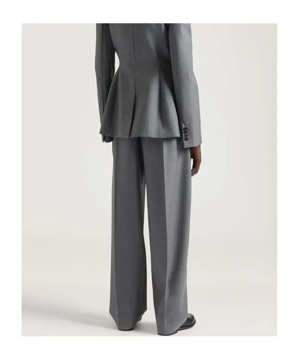 Givenchy Cocoon Tailored Wool Pants - Gray