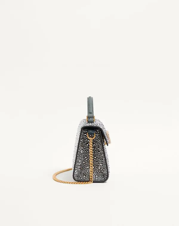 Valentino Garavani Vsling Embellished Mini Shoulder Bag - Black