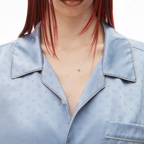 Alexander Wang Long Sleeve Button Down Shirt With Pocket