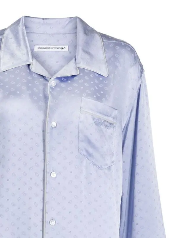 Alexander Wang Long Sleeve Button Down Shirt With Pocket