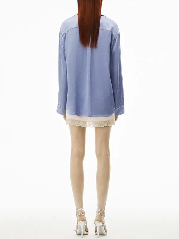 Alexander Wang Long Sleeve Button Down Shirt With Pocket