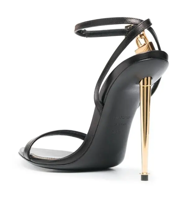 TOM FORD Padlock High-heeled Sandals - Black