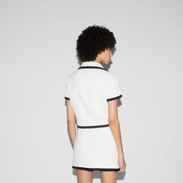Gucci Short-sleeved Tweed Jacket