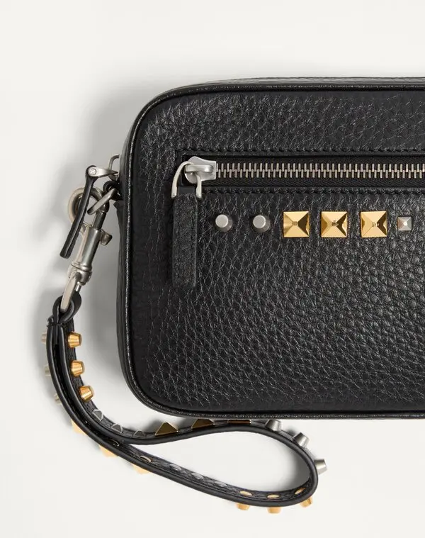 Valentino Garavani Rockstud Zip-up Pouch - Nero