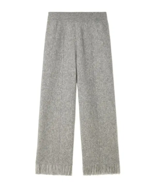 Alanui Finest Fringed-hem Trousers - Cocoa Ash
