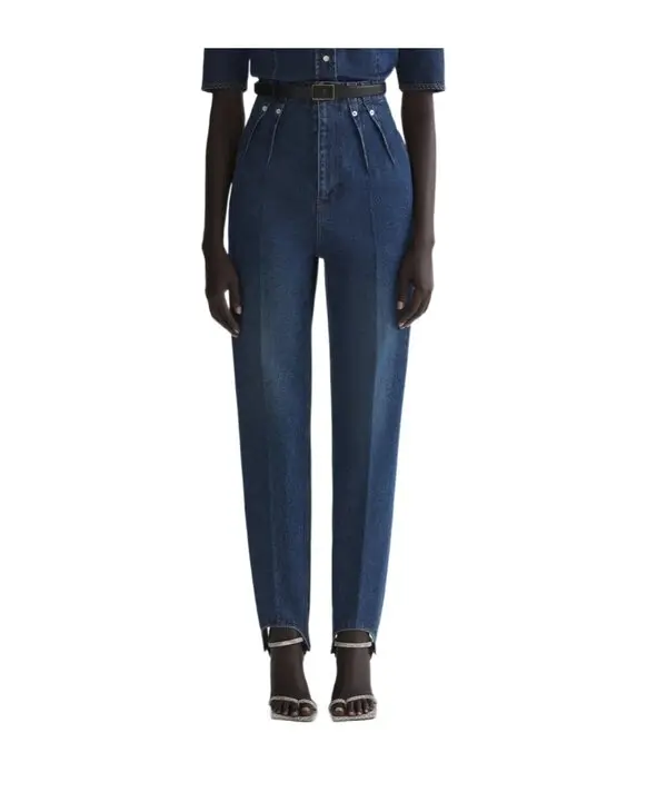 MUGLER Pleated Jeans