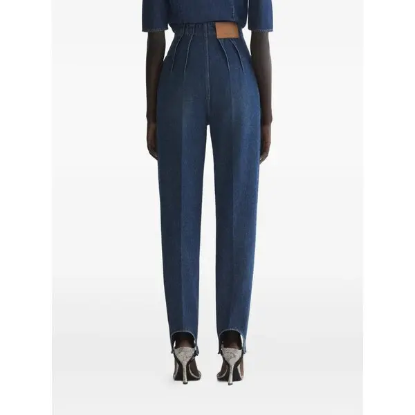 MUGLER Pleated Jeans