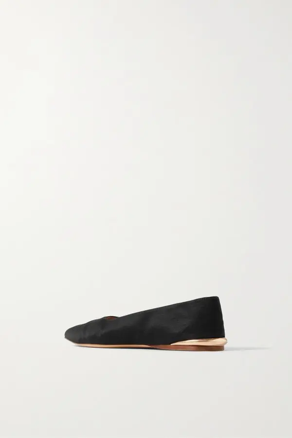 Gabriela Hearst Pointed Ballet Flats - Black