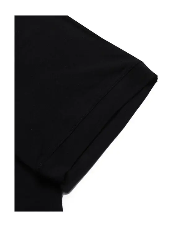 Giorgio Armani Stretch Short-sleeved Jersey Polo Shirt - Black