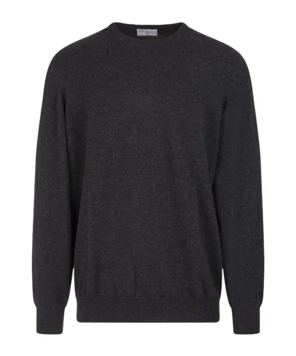 Fedeli Long-sleeved Knitted Sweater - Black