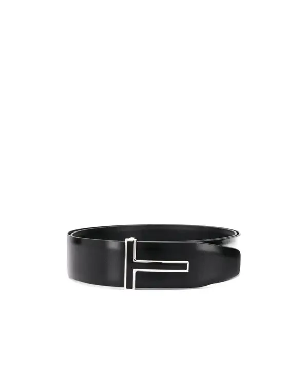 TOM FORD T Buckle Belt - Black