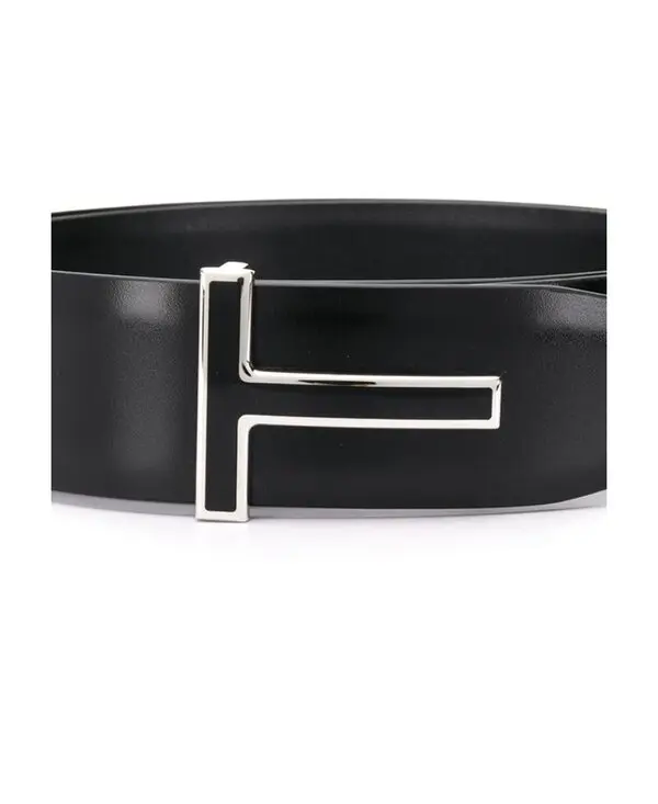 TOM FORD T Buckle Belt - Black
