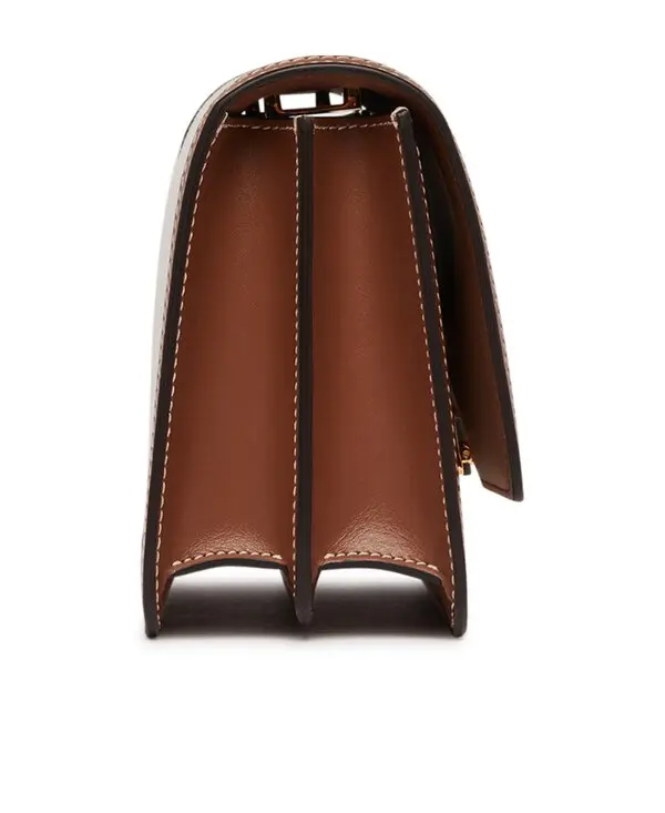 Burberry Logo Plaque Shoulder Bag - Nude