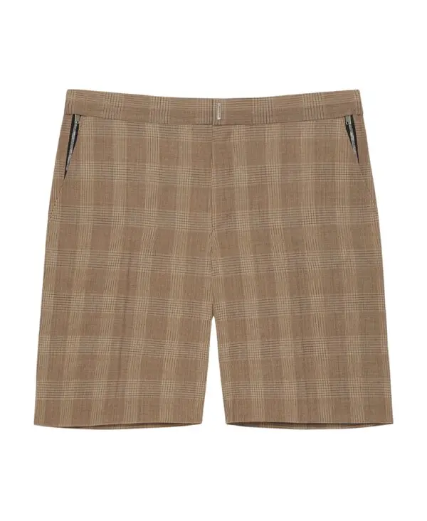Givenchy Prince Of Wales Pattern Bermuda Shorts - Brown