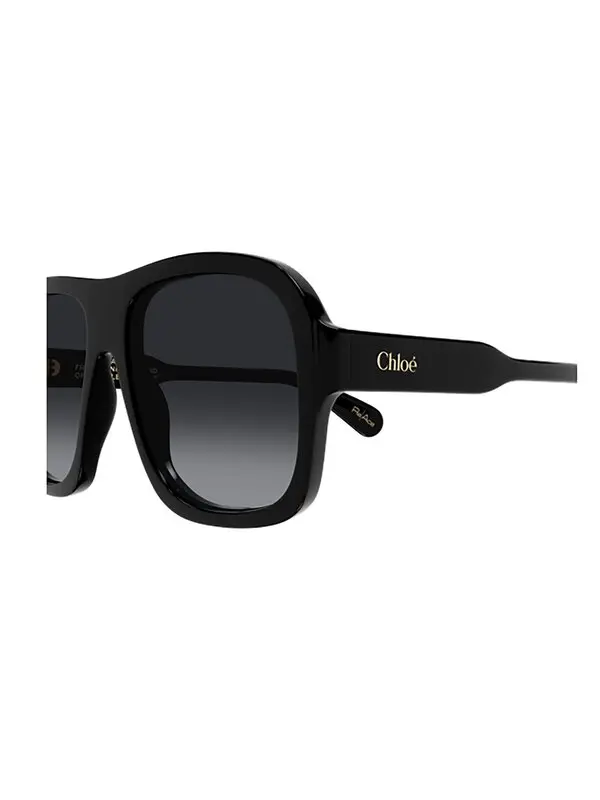 Chloé Eyewear Square Frame Sunglasses - Black