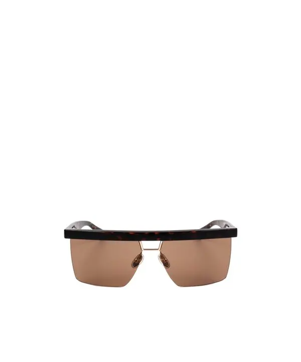 Max Mara Half Rim Sunglasses - Brown