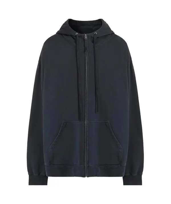 MAISON MARGIELA Stadium Zip-up Hoodie - Black