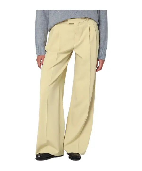 AMI Paris Wide Leg Trousers - Lime