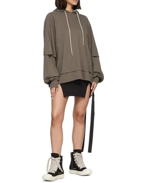 Rick Owens Graphic-print Split Skirt