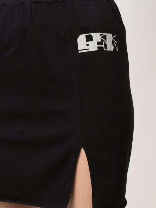 Rick Owens Graphic-print Split Skirt
