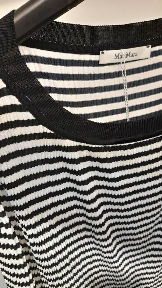 Max Mara Sleeveless Striped Vest - Black
