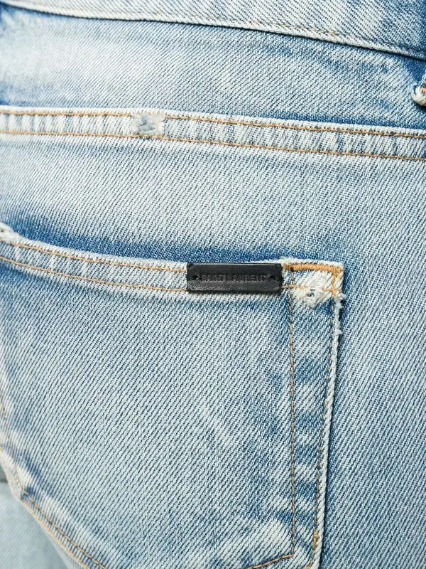 Saint Laurent Low-rise Skinny Jeans - Gray