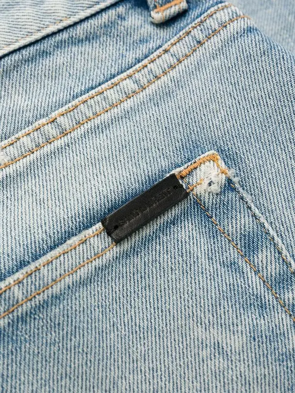 Saint Laurent Low-rise Skinny Jeans - Gray