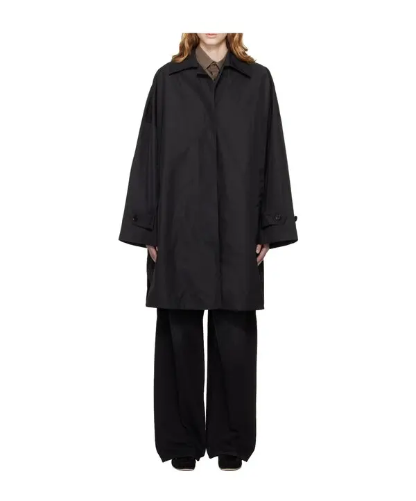 TOTEME Car Long-sleeved Trench Coat - Black