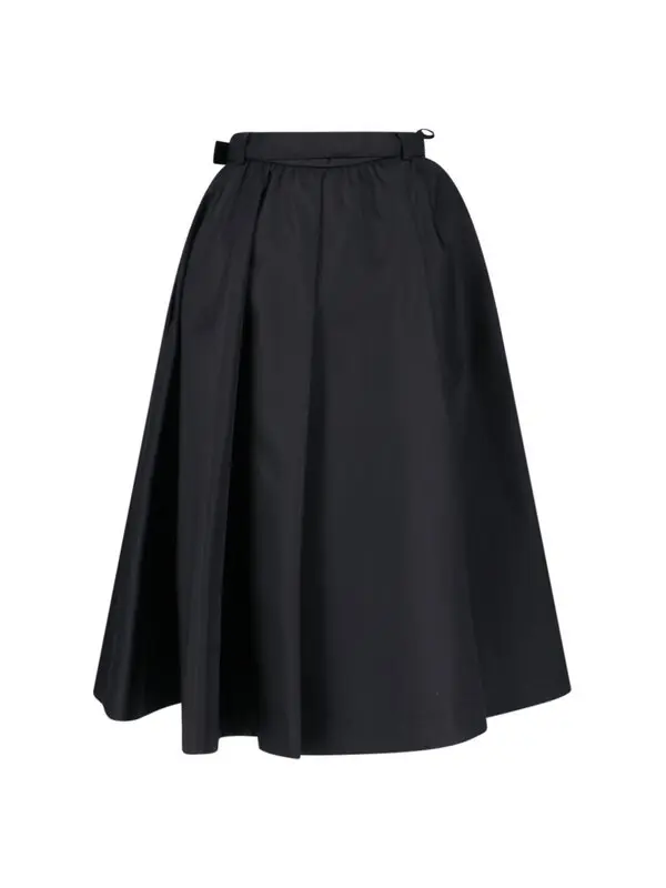 Prada Belted Midi Skirt