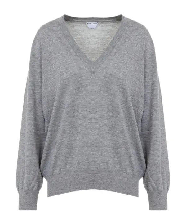 Bottega Veneta V-neck Fine Knit Jumper