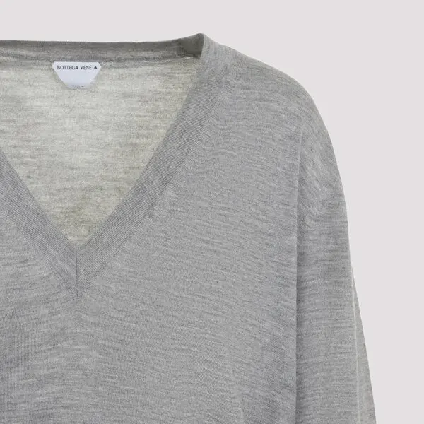 Bottega Veneta V-neck Fine Knit Jumper