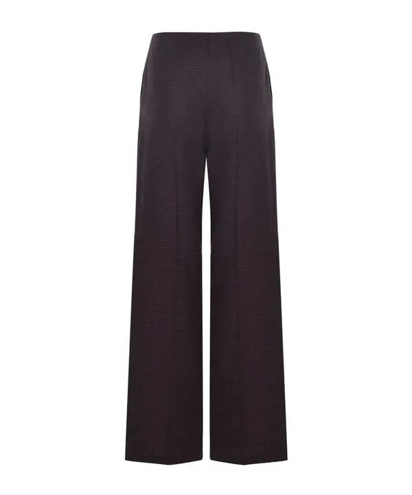 ALYSI Checkered Pattern Wide Leg Trousers